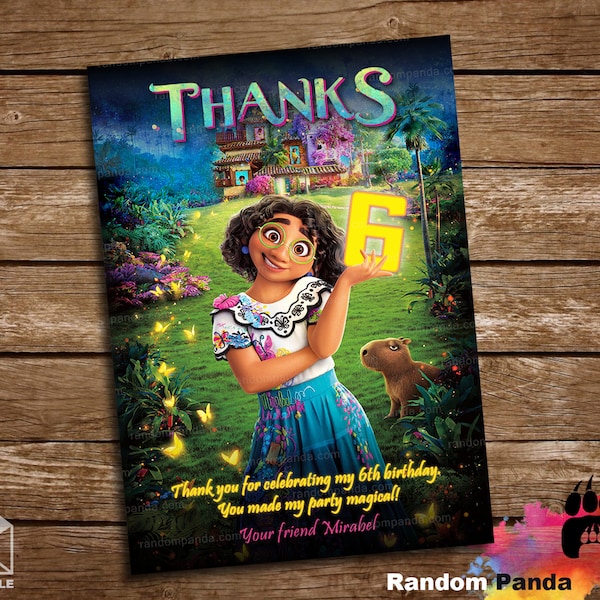 Encanto Personalized Birthday Card - Etsy