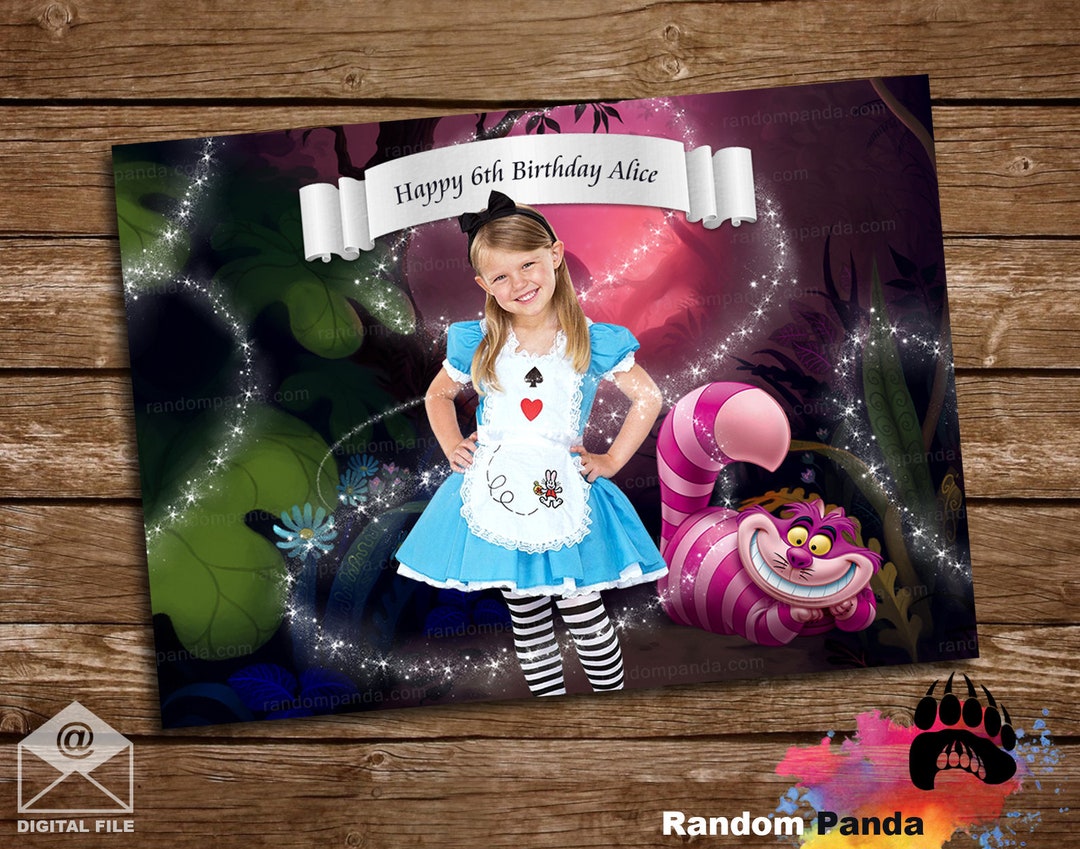 DIGITAL FILE, Alice in Wonderland Costume Party Bday Poster, Alice ...