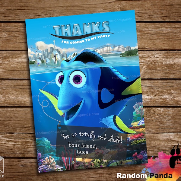 Nemo Thank You Card - Etsy
