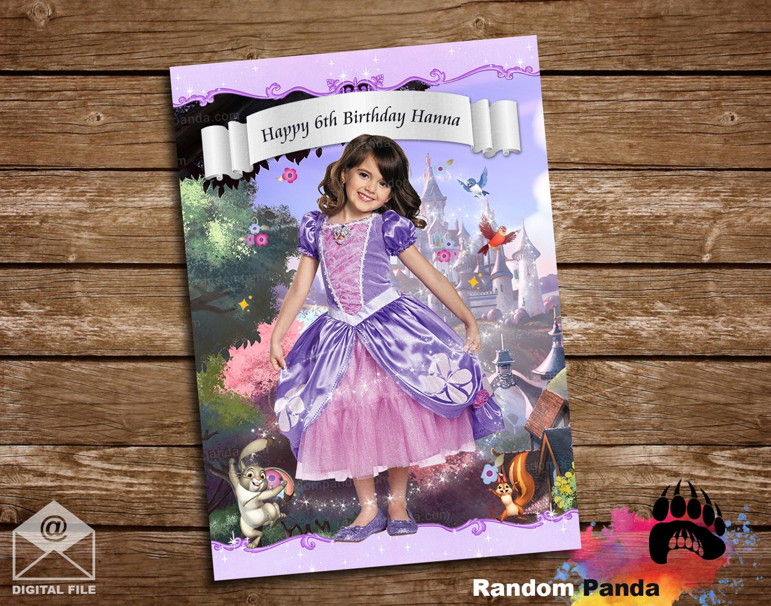 DIGITAL FILE, Princess Sofia Costume Party Poster, Sofia the First ...