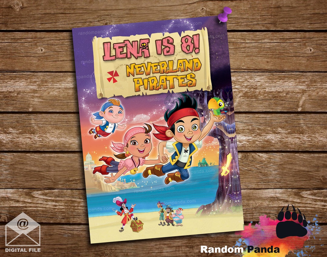 DIGITAL FILE, Jake and the Neverland Pirates Poster, Pirate Izzy Party ...