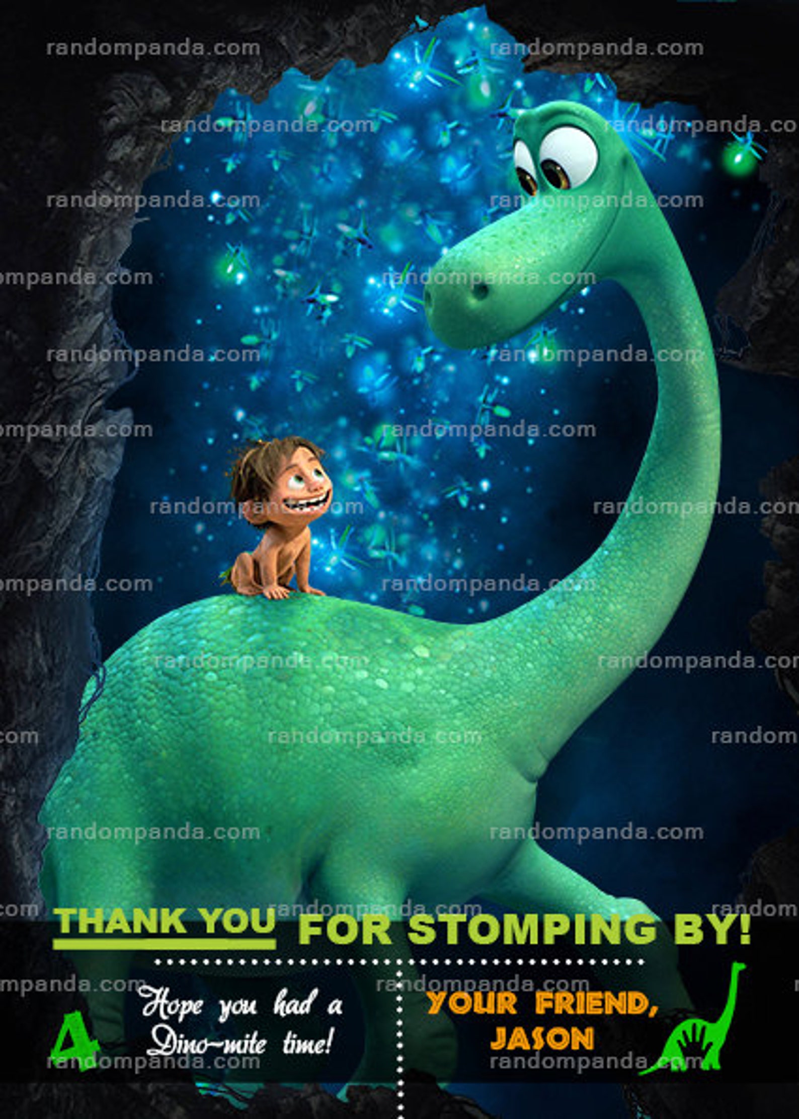 Digital Delivery the Good Dinosaur Invitation Prehistoric | Etsy