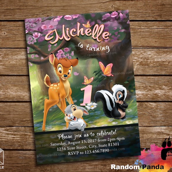 Bambi Invitation - Etsy