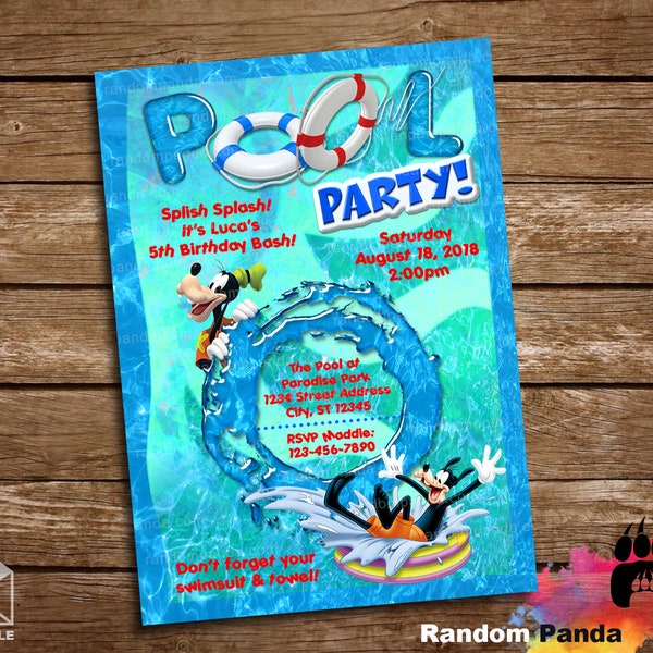 Goofy Swimming Svg - Etsy