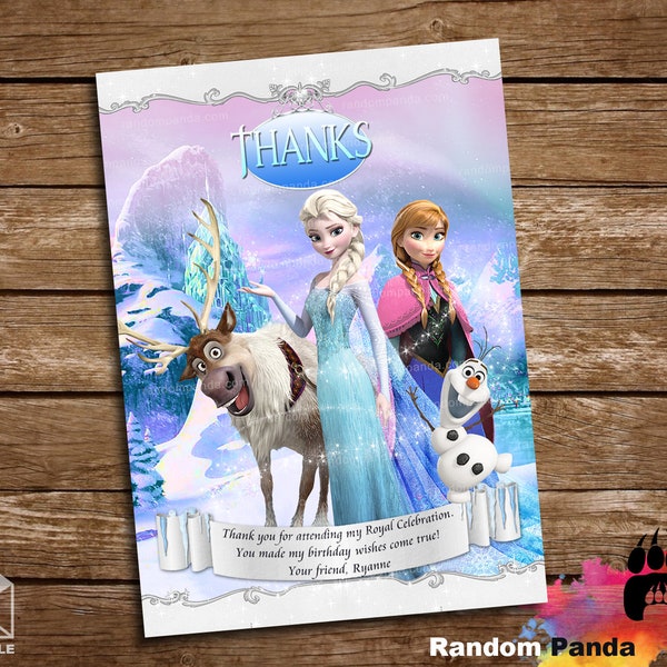 Frozen Thank You - Etsy