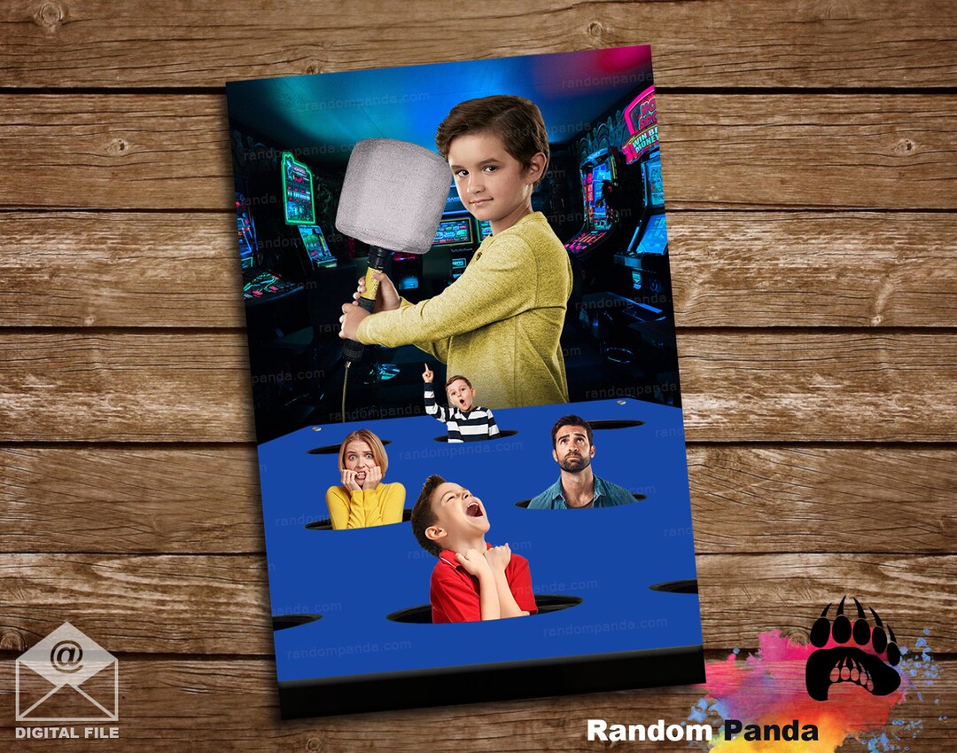 Digital Delivery Funny Family Portrait, Whack a Family Poster - Etsy