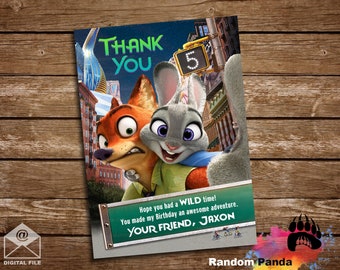 Zootopia Birthday Card - Etsy