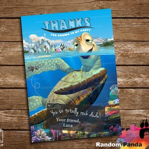 Digital Delivery, Finding Dory Thank You Card, Dory Party, Finding Nemo ...