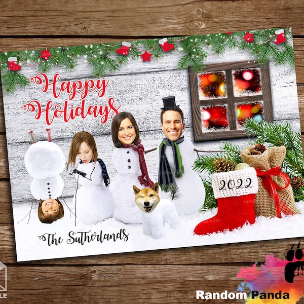 Funny Personalizable Christmas Cards - Etsy