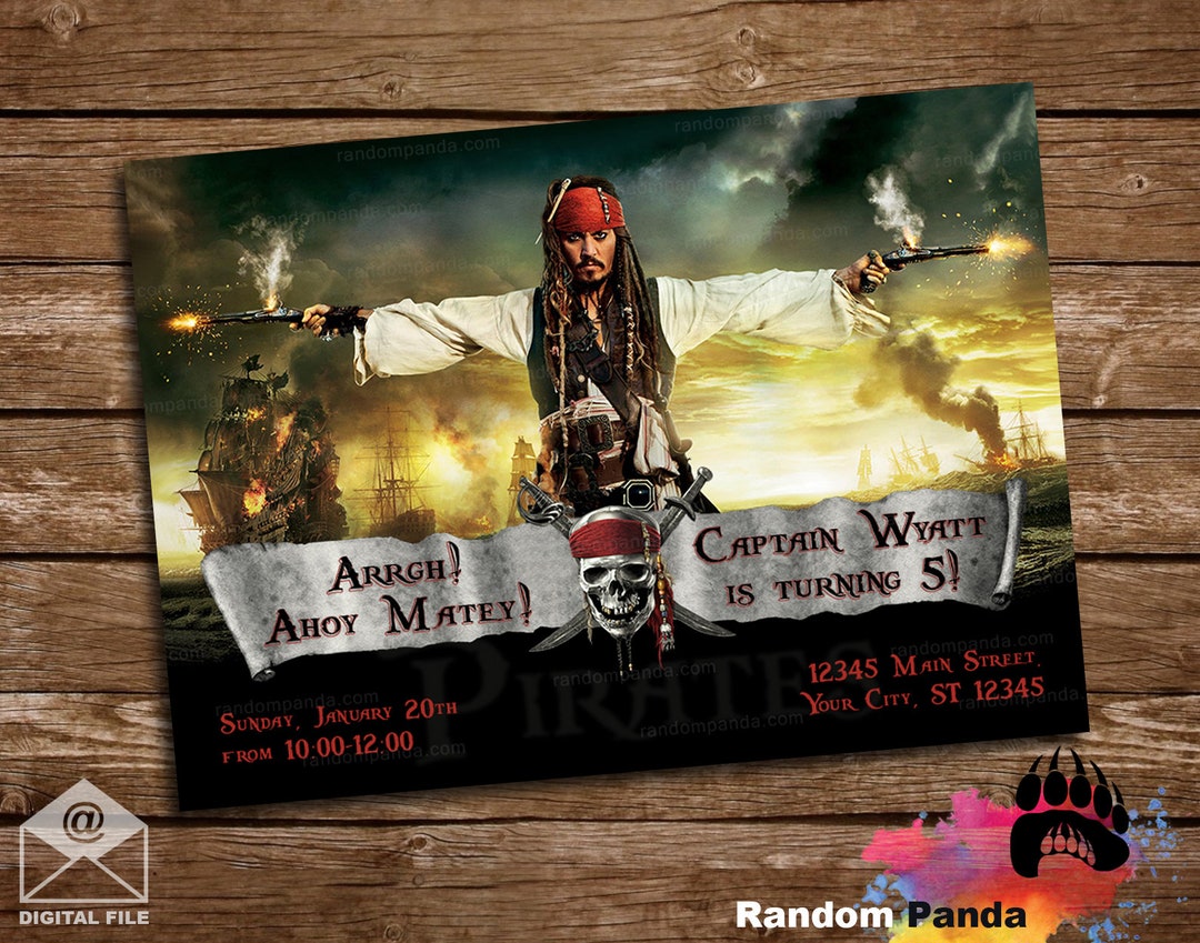 Entrega digital, Invitación del Capitán Jack Sparrow, Invitación a ...