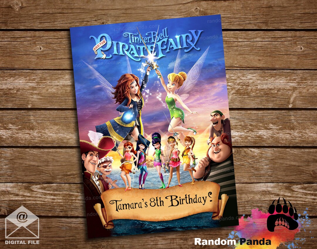 DIGITAL FILE, Tinkerbell Poster, Tinkerbell and the Pirate Fairy Party ...
