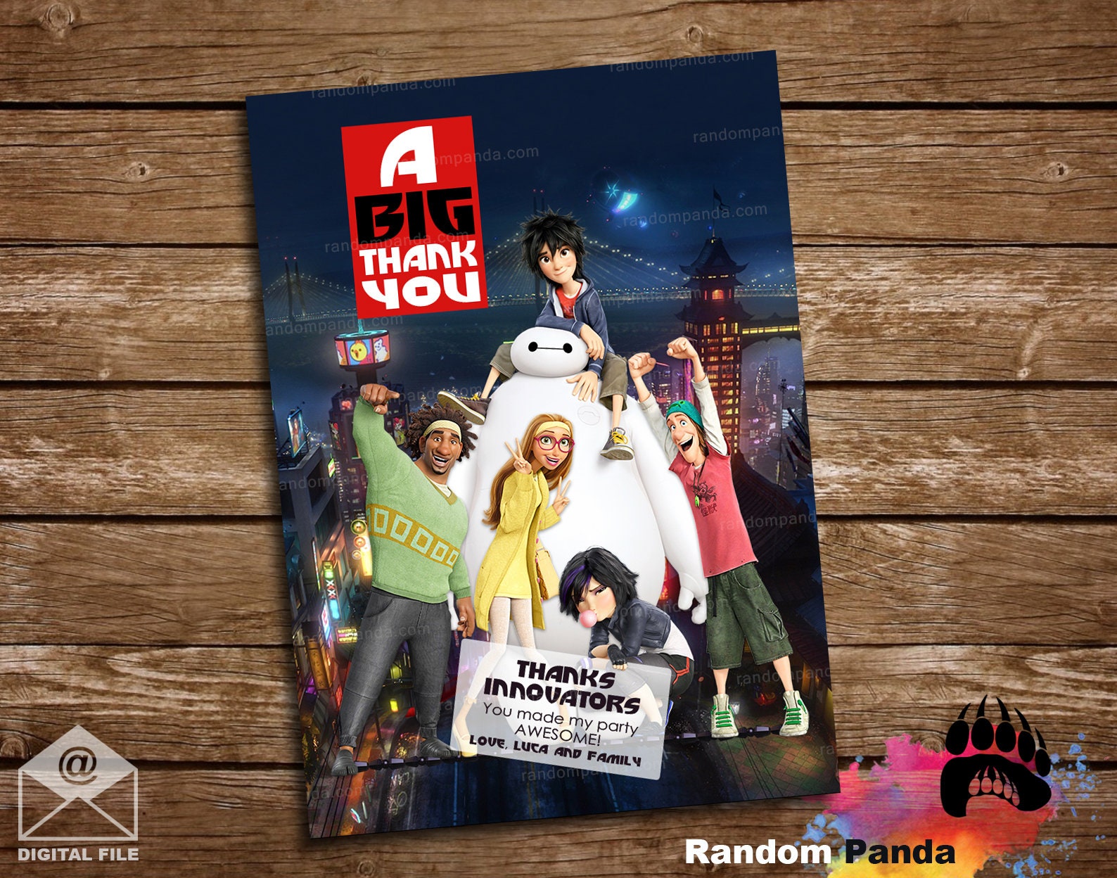 Big Hero 6 Disney Character Posters