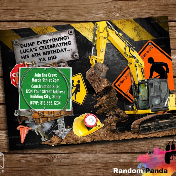 Digger Invite - Etsy