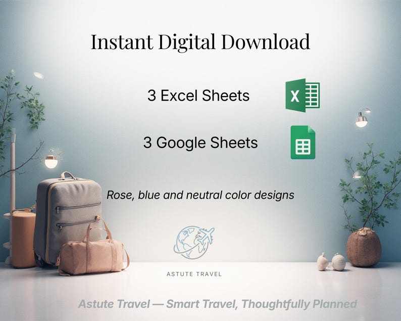 Cruise Packing List Spreadsheet | Excel, Google Sheets (digital ...