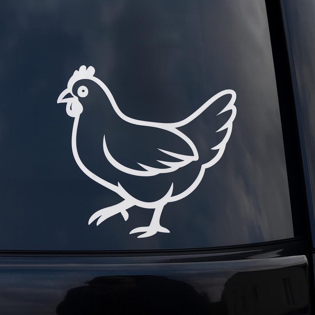Chicken Vinyl Decals | Multiple Designs | Choose Size and Color - Etsy