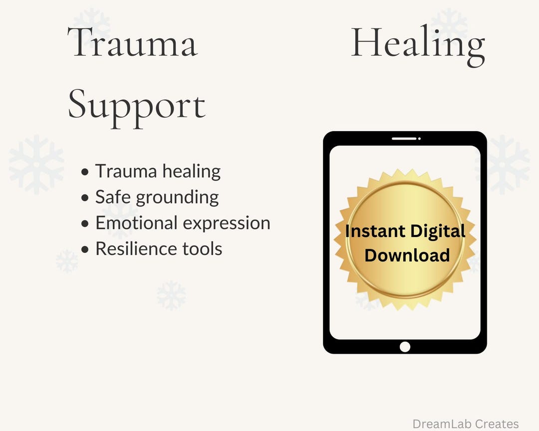 Trauma Healing Support Workbook • Grounding Tools • Emotional Recovery ...