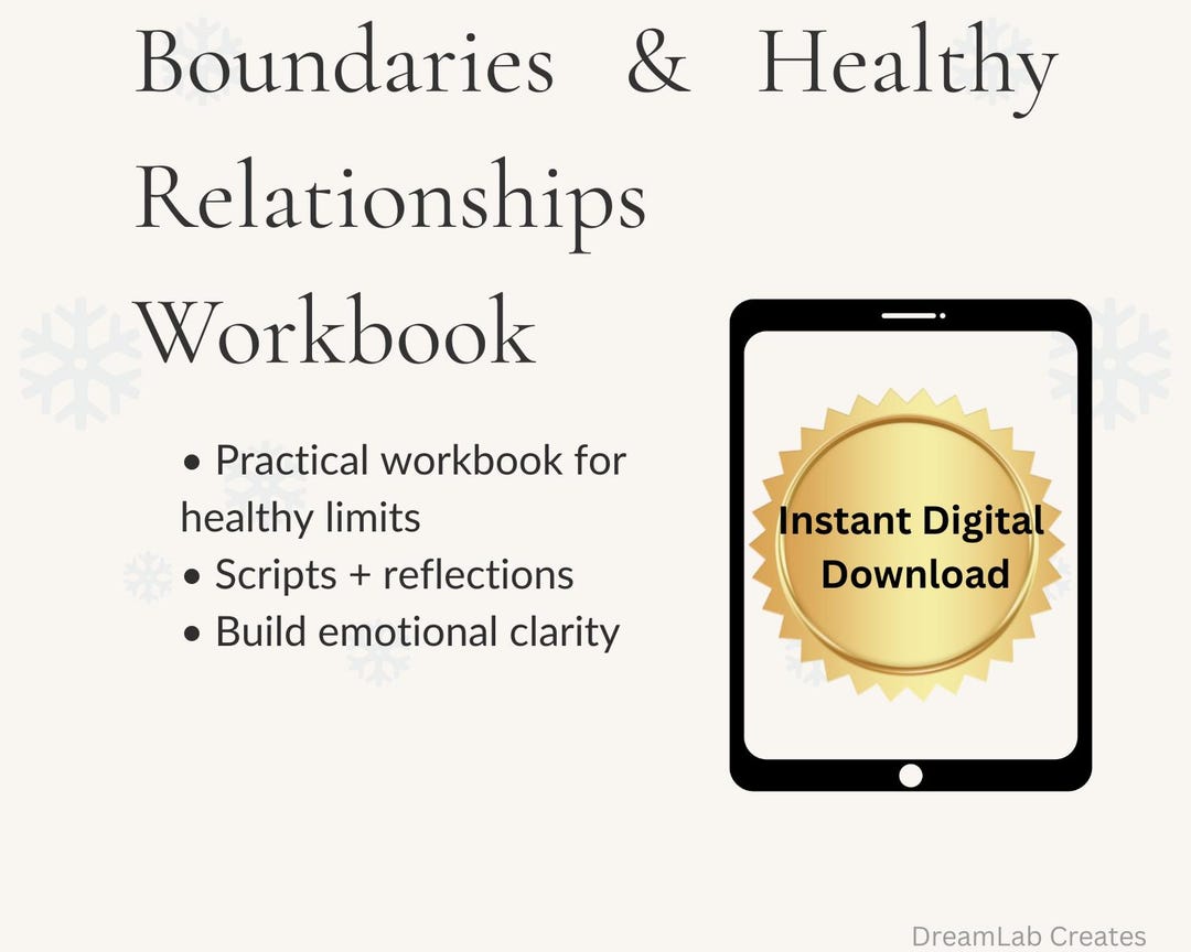 Boundaries & Healthy Relationships Workbook • Communication and Clarity ...