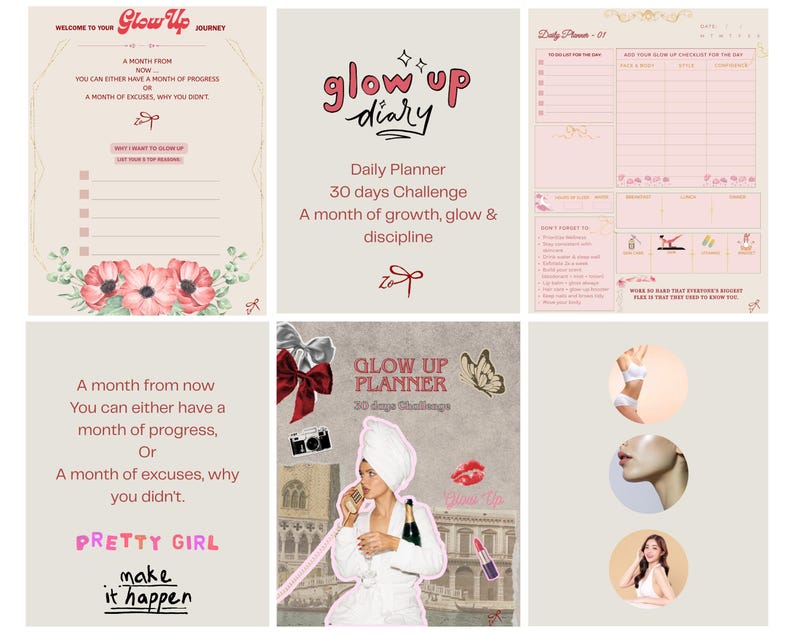 Glow up Planner - Etsy