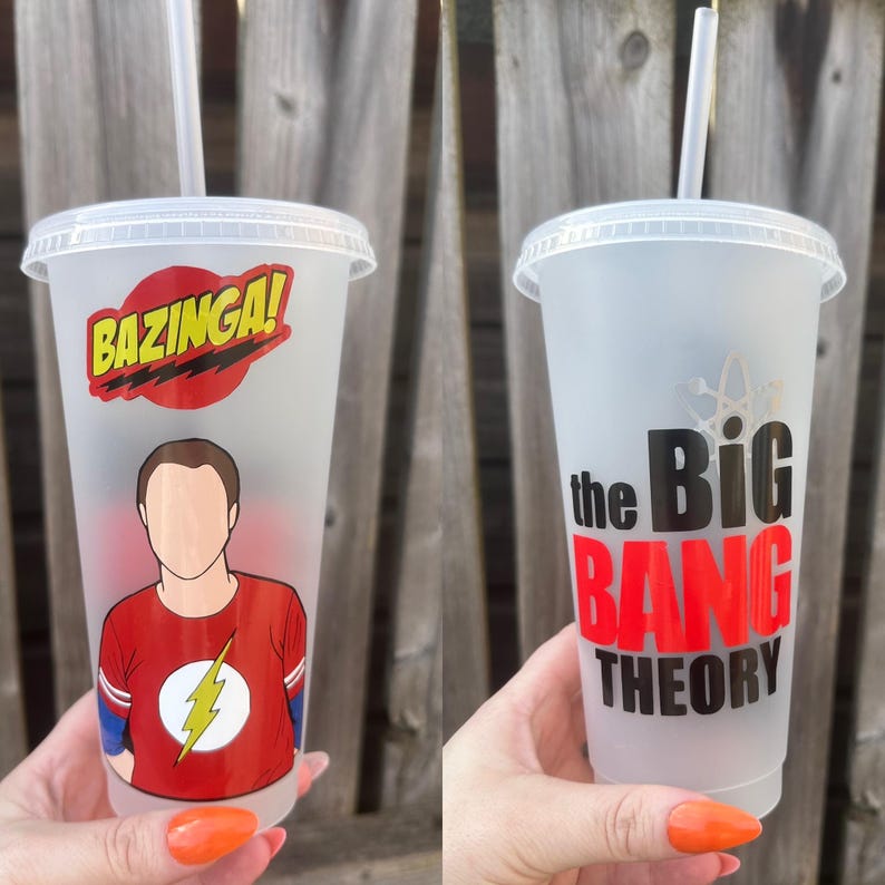 Sheldon Cooper (the Big Bang Theory) Cold Cup With Lid and Straw - Etsy