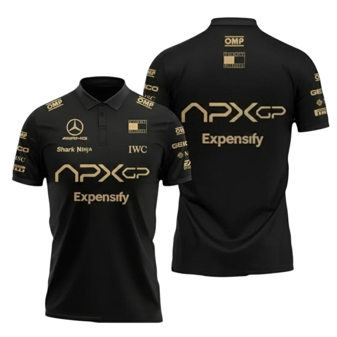 APXGP Racing Polo Shirt 2025, Black & Gold Motorsport Teamwear - Etsy