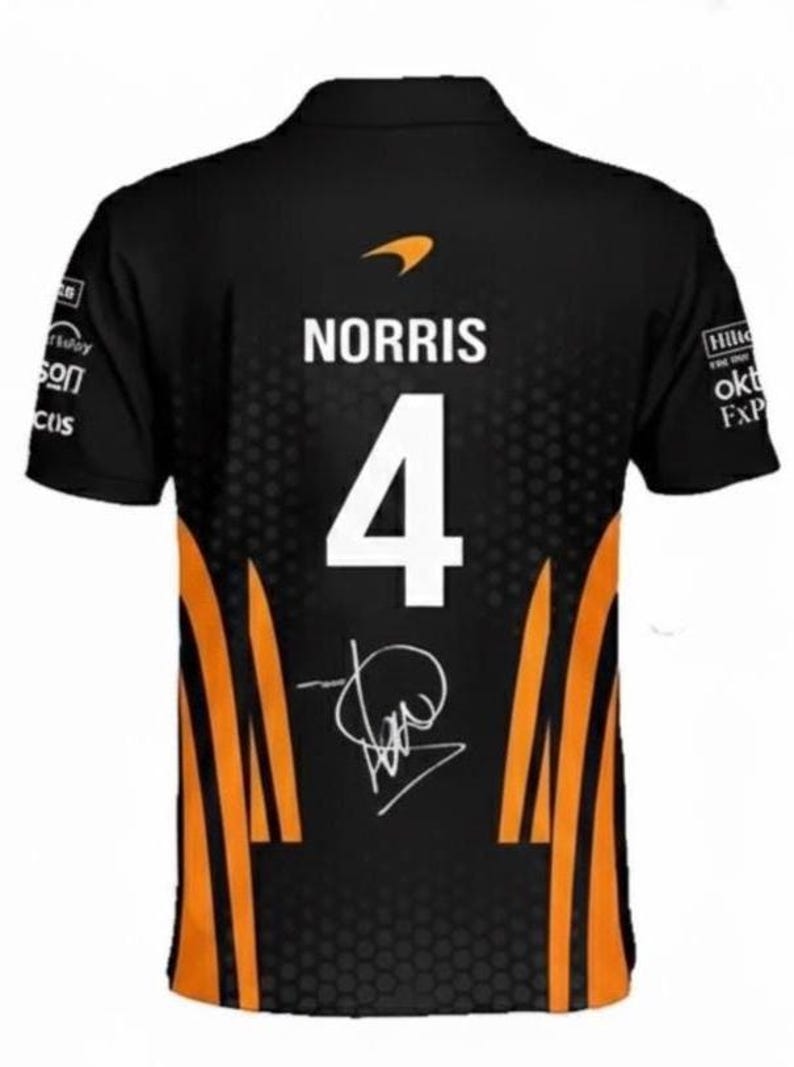 2025 Lando Norris #4 Mclaren F1 Shirt – 3D All-over Printed Racing Tees ...
