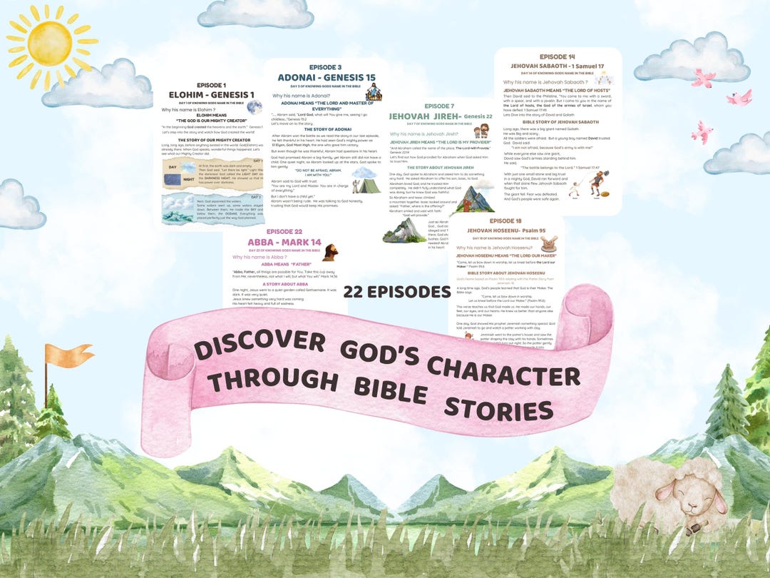 God's Name Bible Study, Kids Christian Curriculum, Bible Crafts ...