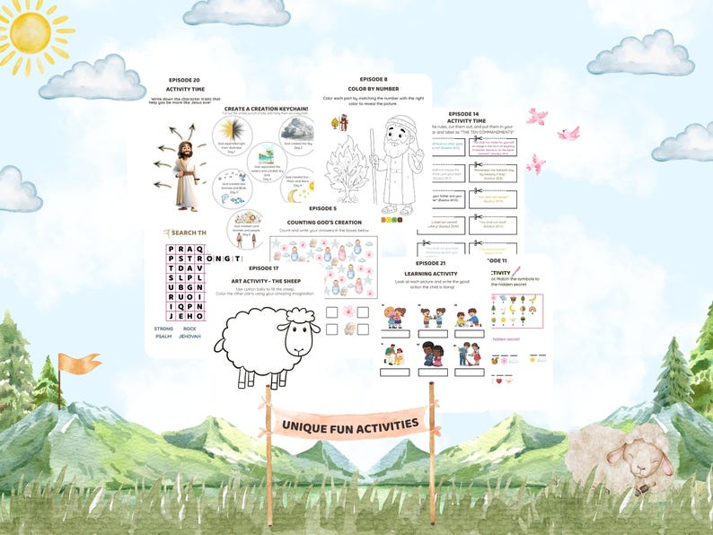 God's Name Bible Study, Kids Christian Curriculum, Printable Worksheet ...