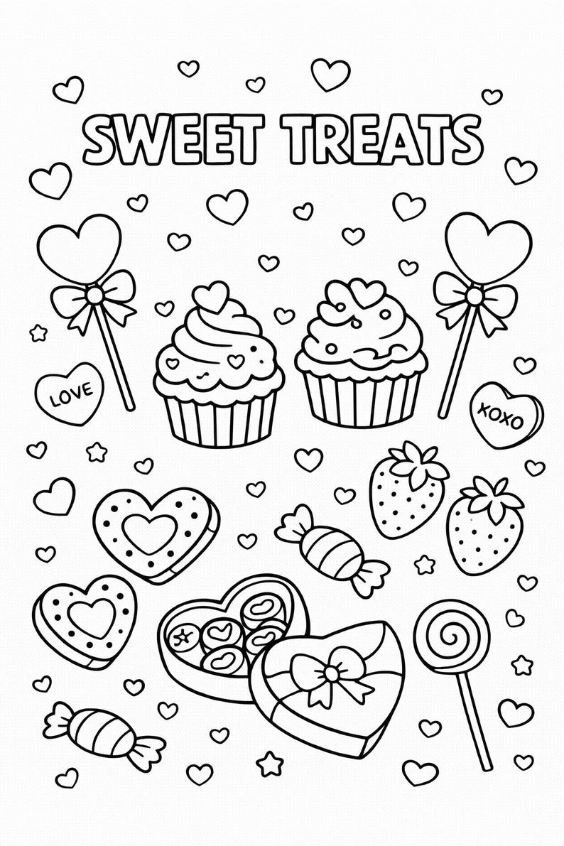 Valentine’s Day Coloring Book for Kids | Cute Valentine Coloring Pages ...