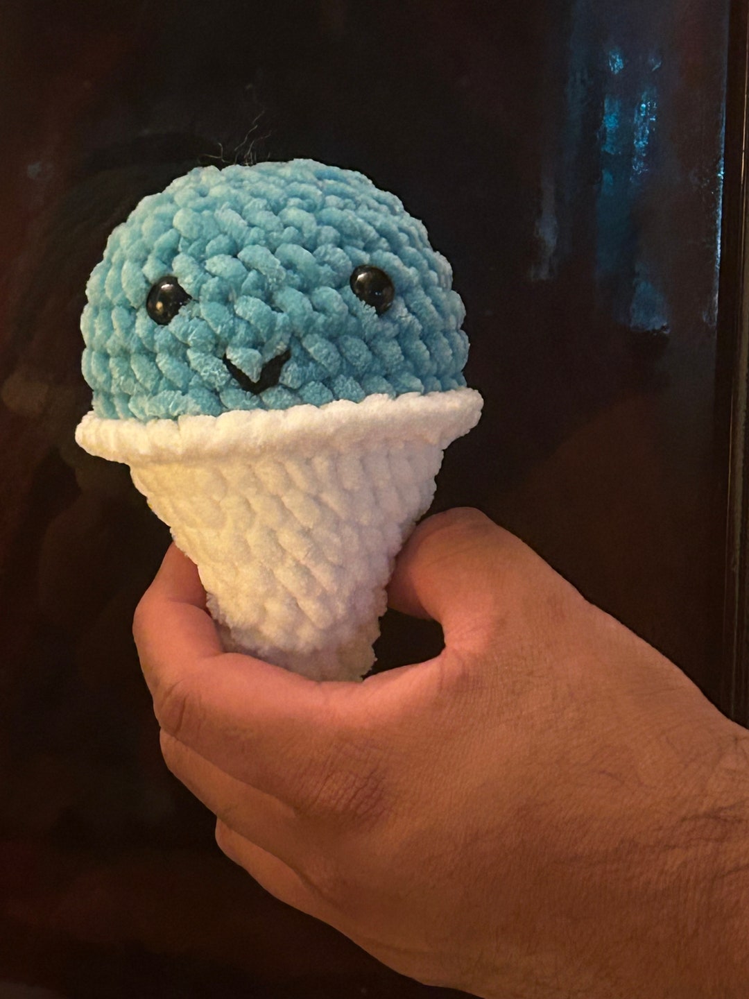 Blue Raspberry Snow Cone Plushie (pattern by Hooks & Heelers) - Etsy