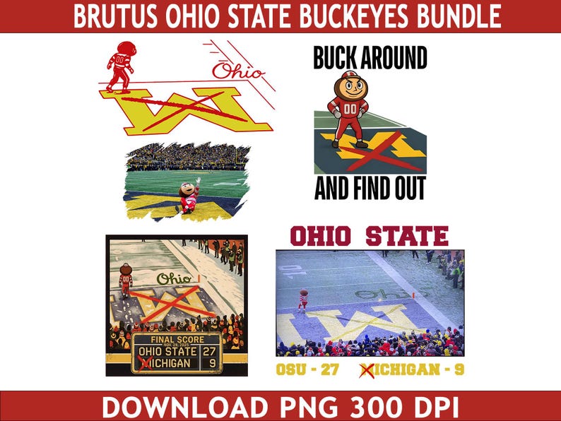 Ohio Vs Michigan Rivalry PNG, Script Ohio Big M Parody Football Shirt ...