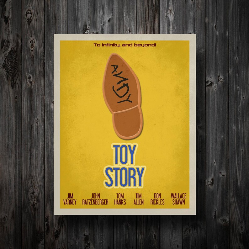 Toy Story Inspired Minimalist Movie Poster / Kids Room Poster | Etsy