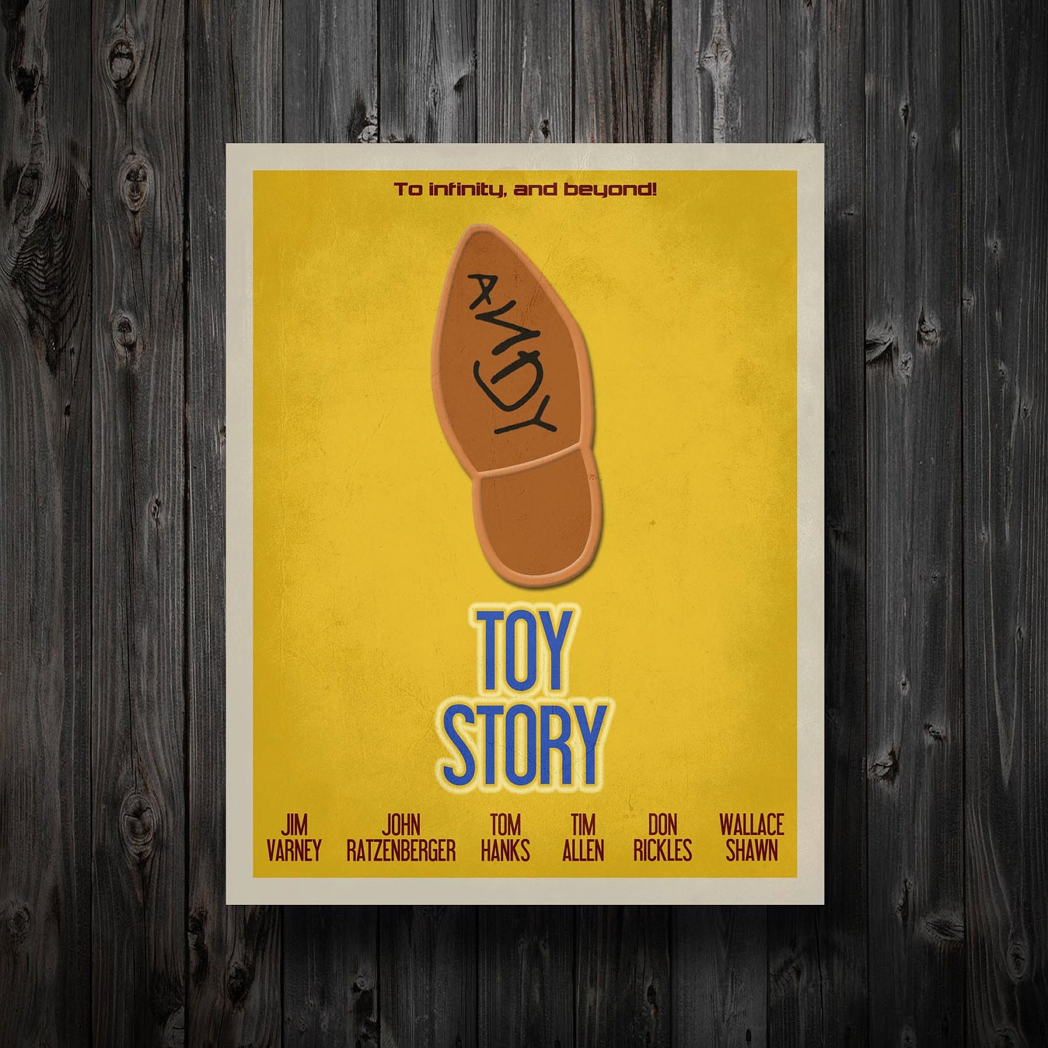 Toy Story Inspired Minimalist Movie Poster / Kids Room Poster | Etsy