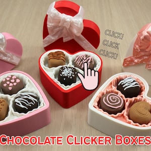 3D Printed Valentine's Day Sweetheart Heart Boxes With Chocolate ...