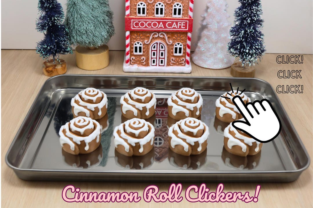 3D Printed Cinnamon Roll Clicker Fidget Toy - Etsy