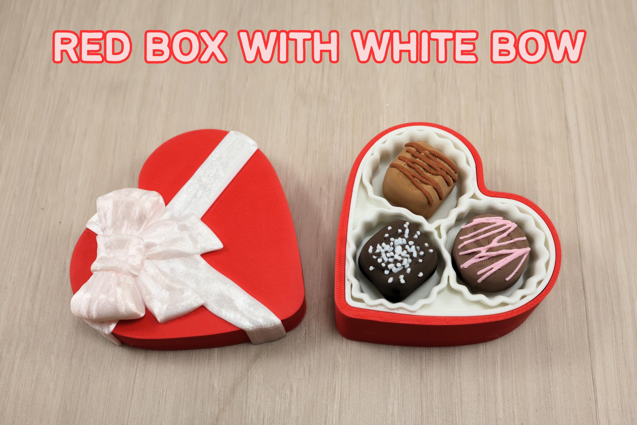 3D Printed Valentine's Day Sweetheart Heart Boxes With Chocolate ...