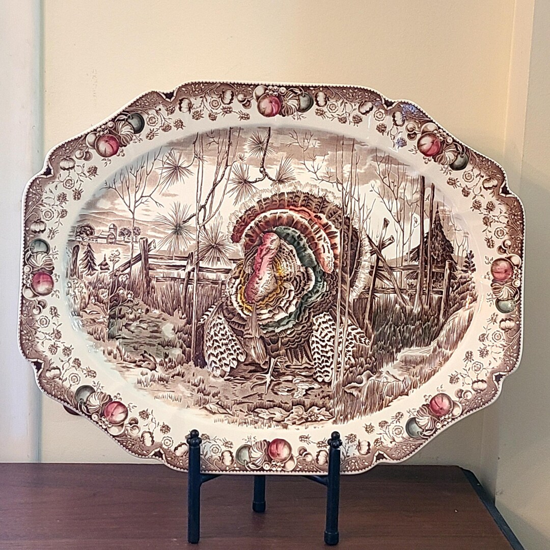 Vintage Johnson Brothers Turkey Platter. - Etsy