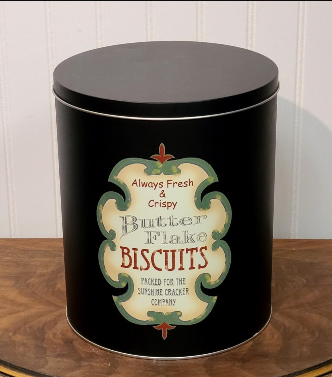 Vintage Butter Flakes Biscuits Tin - Etsy
