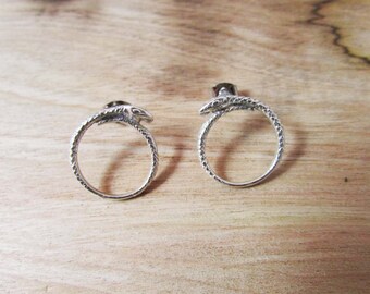 Ouroboros earring | Etsy