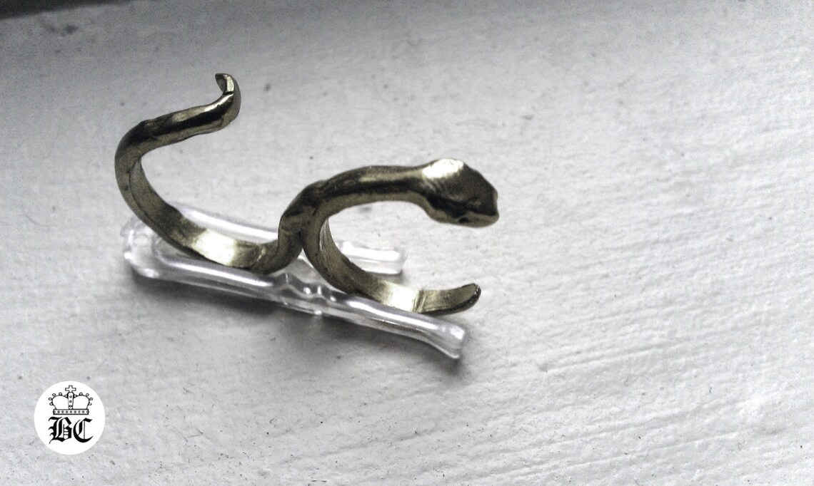 Double Finger Snake Ring Sterling Silver FREE SHIPPING - Etsy