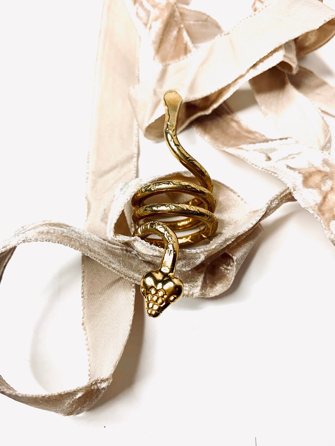 Wrap Snake Finger Ring. Coil Snake Jewelry. Anniversary Gift. - Etsy