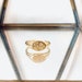 Saturn Stars Mini Signet Ring. Solar System Ring . Stars and Moon Ring ...