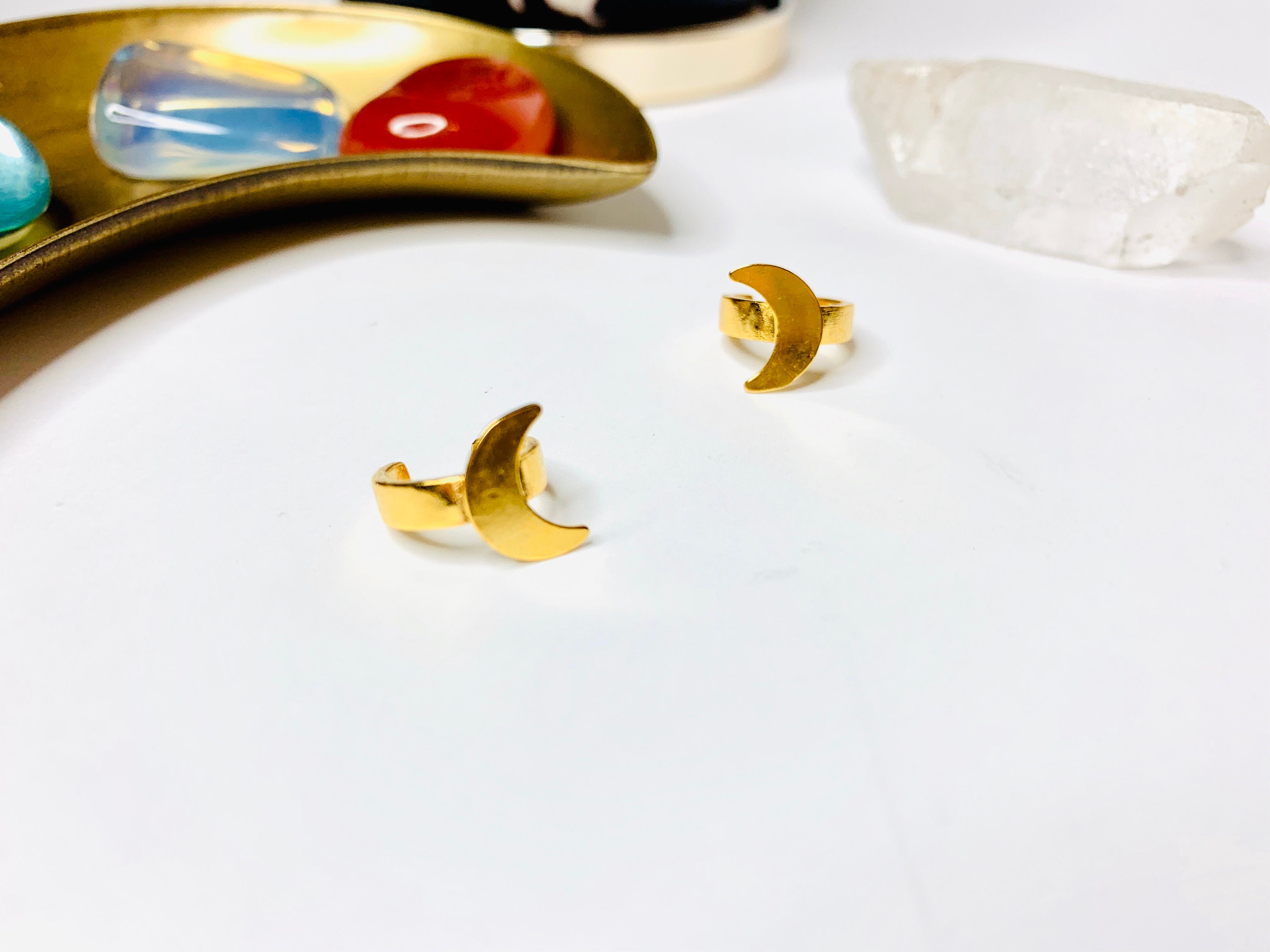 Crescent Moon Ear Cuff. Ear Cuff . Moon Earring. Moon Jewelry | Etsy