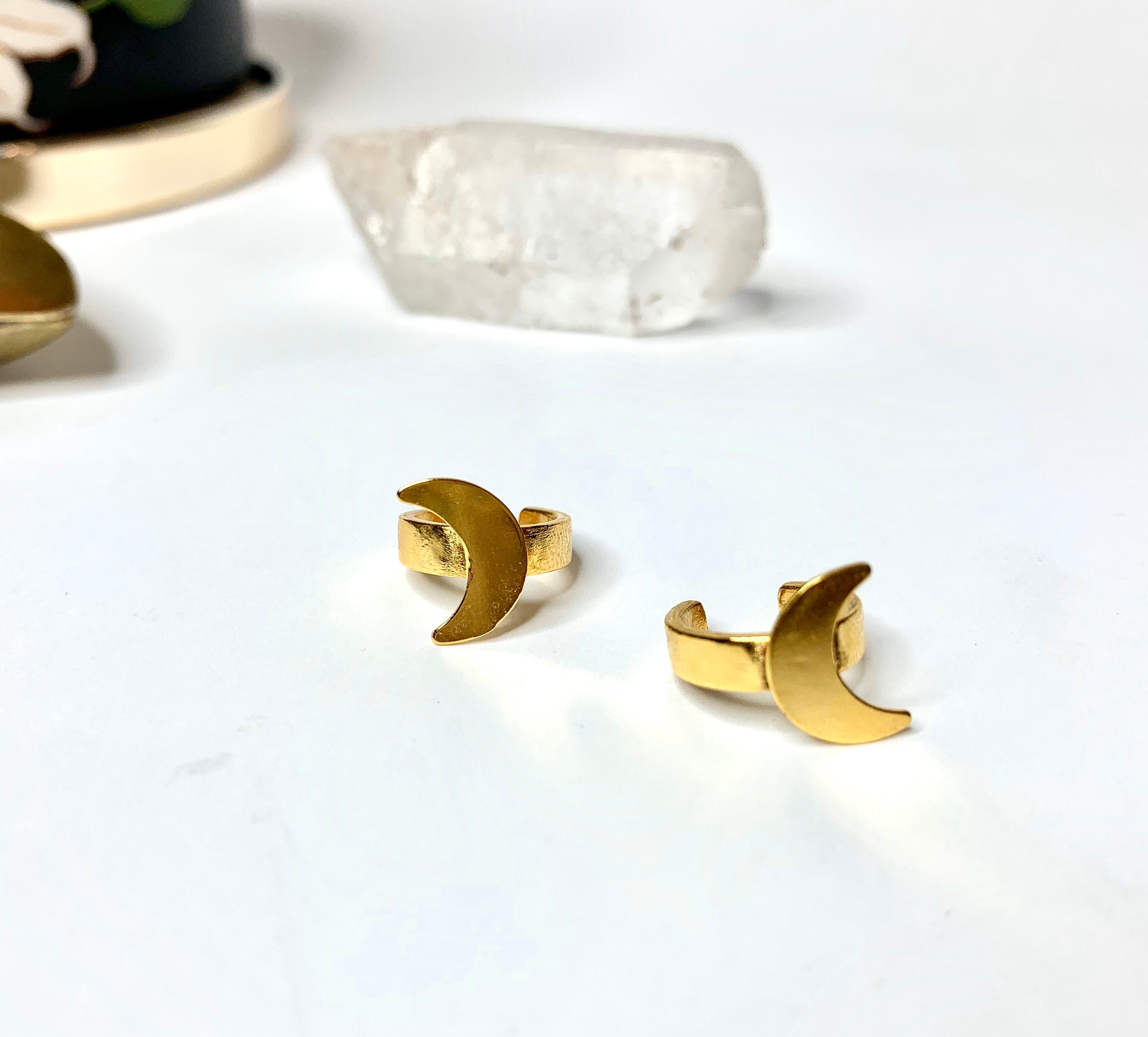 Crescent Moon Ear Cuff. Ear Cuff . Moon Earring. Moon Jewelry | Etsy