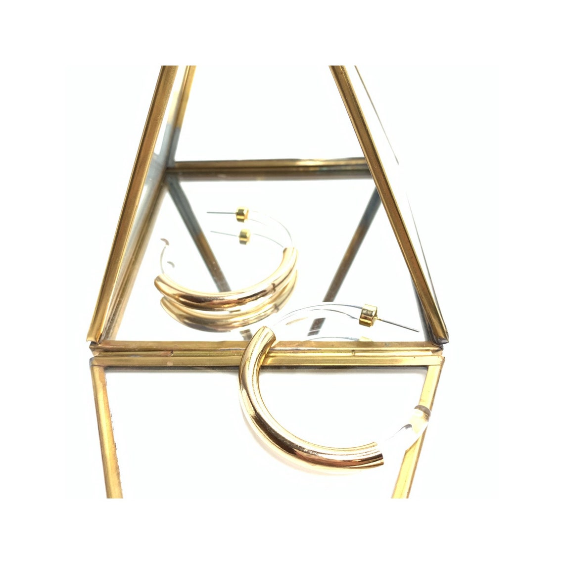 Acrylic Hoops. Statement Hoops. Metal Hoops. Pierced Earrings. - Etsy