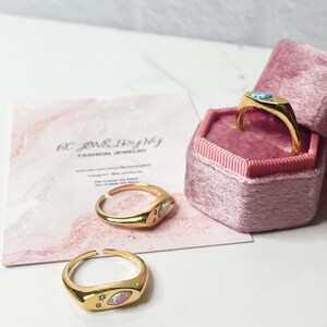 Saturn Signet Stack Rings. Solar System Charm Rings. Stars and Moon ...