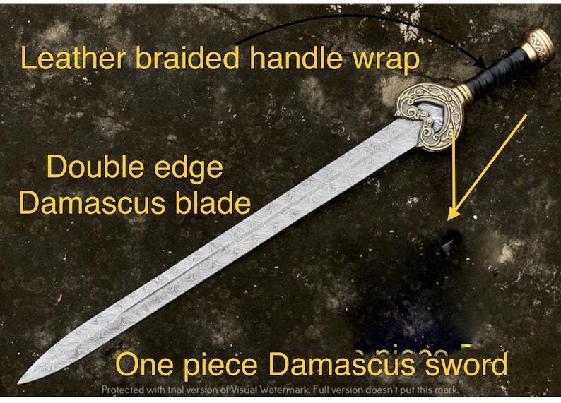 Handmade Scottish Claymore Sword, Black Medieval Highland Sword With ...