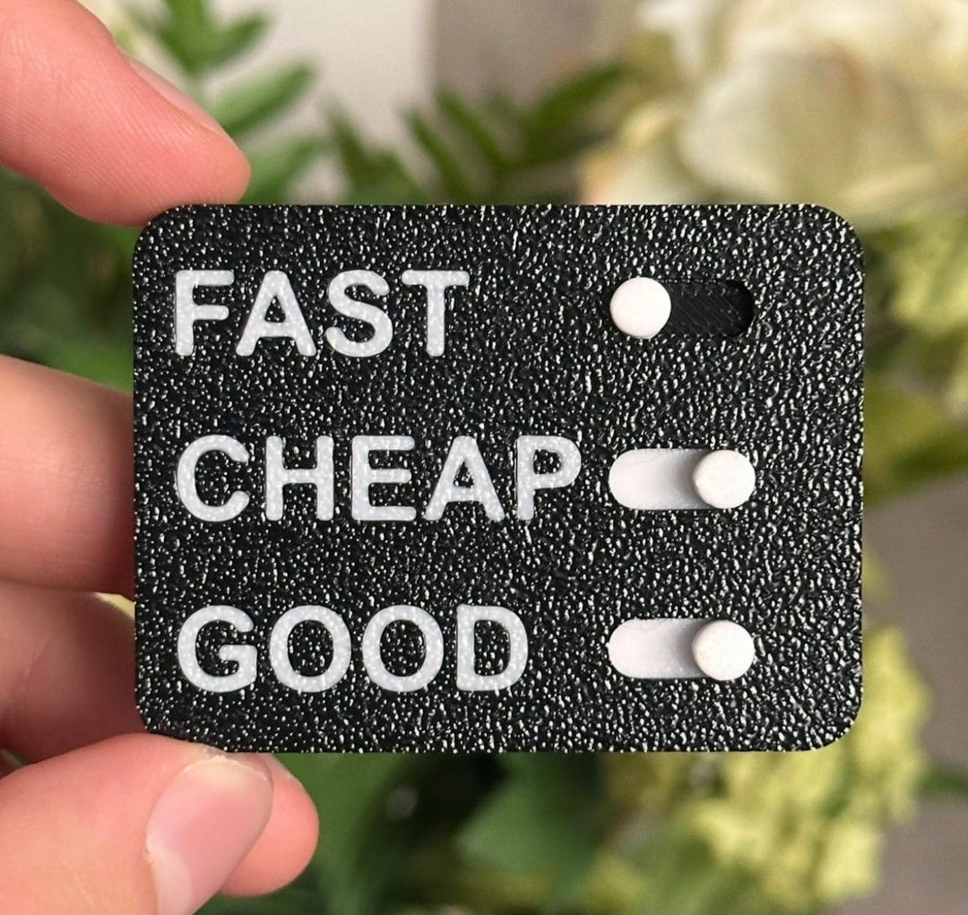 3D Printed "fast-cheap-good" Fidget Toy - Etsy