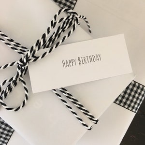 Printable Happy Birthday Gift Tags Rustic Simple Farmhouse Rae - Etsy