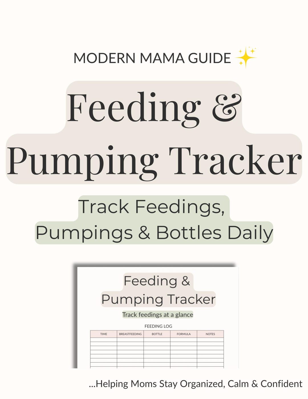 Baby Feeding and Pumping Tracker | Printable PDF Log - Etsy