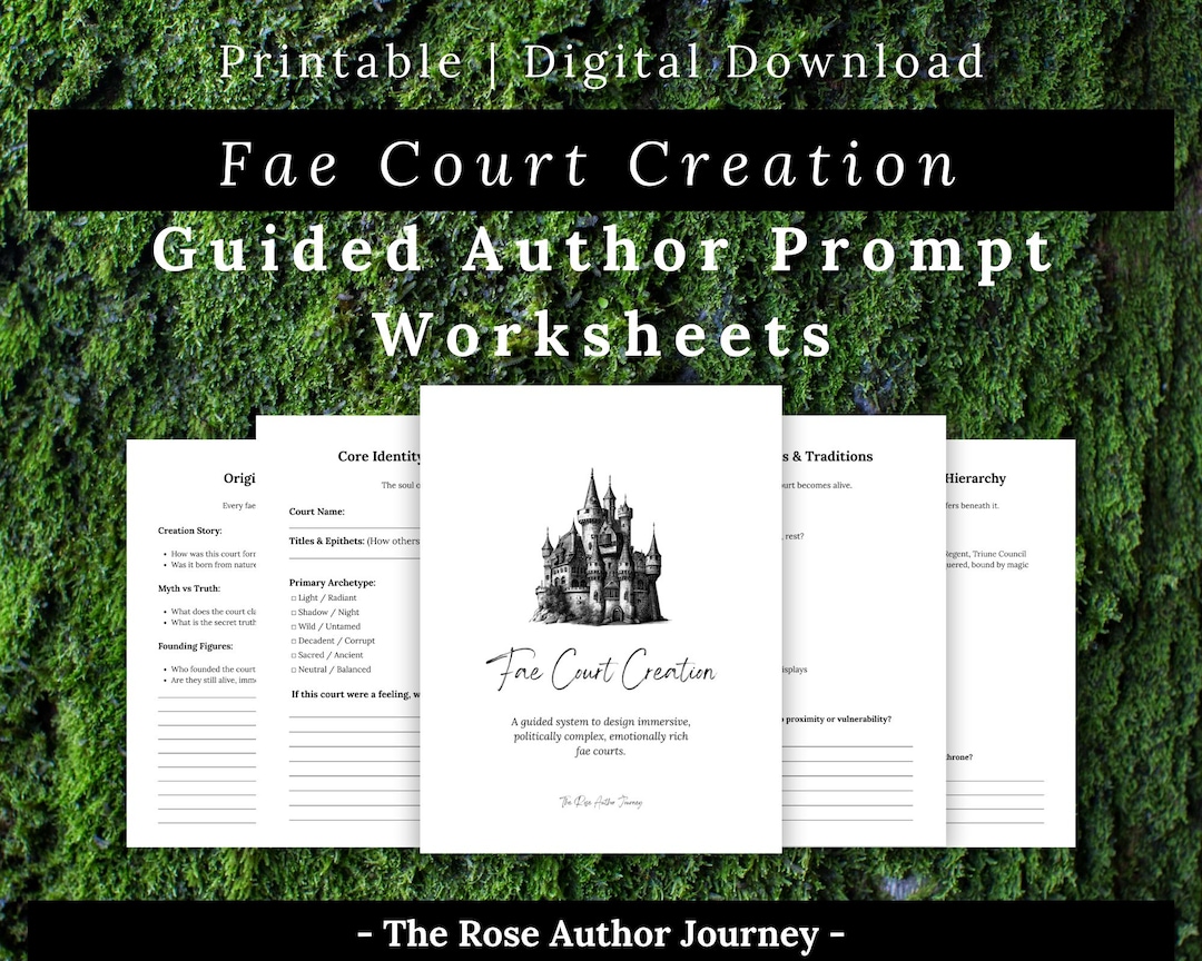 Fae Court Creation Kit for Fantasy Romance Authors | Fae Worldbuilding ...